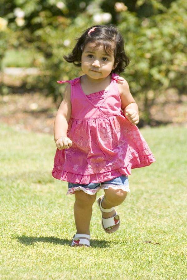 Girl running stock image. Image of child, toddler, little - 5912227