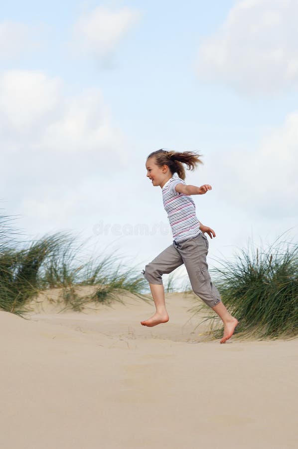 Child Running Side View Beach Stock Photos - Free & Royalty-Free Stock ...