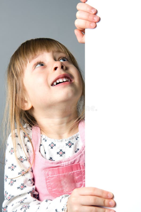 Girl s curiosity stock image. Image of studio, person - 23793901