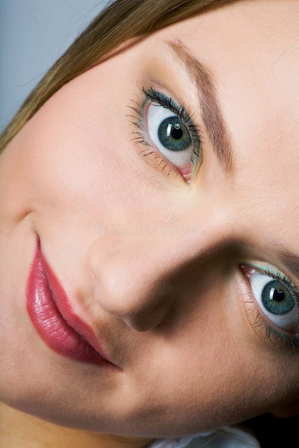 The girl s face stock image. Image of human, femininity - 13087687