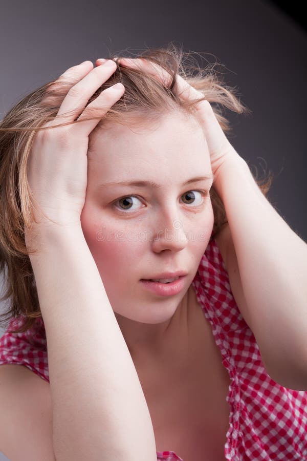 The girl s face stock photo. Image of background, vertical - 18041244