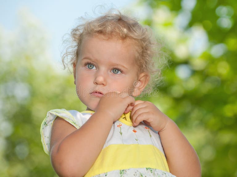 Girl s first grief stock image. Image of girl, leisure - 20462693