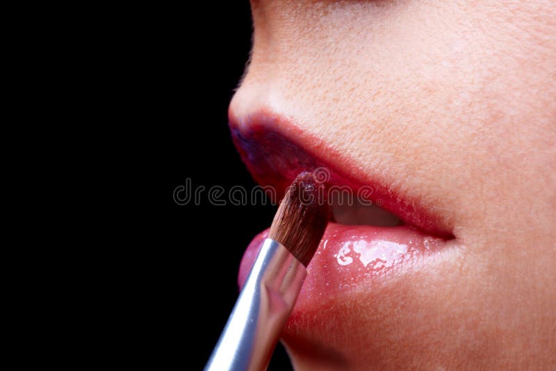 Girl s lips make up stock image. Image of skin, sensuality - 9098137
