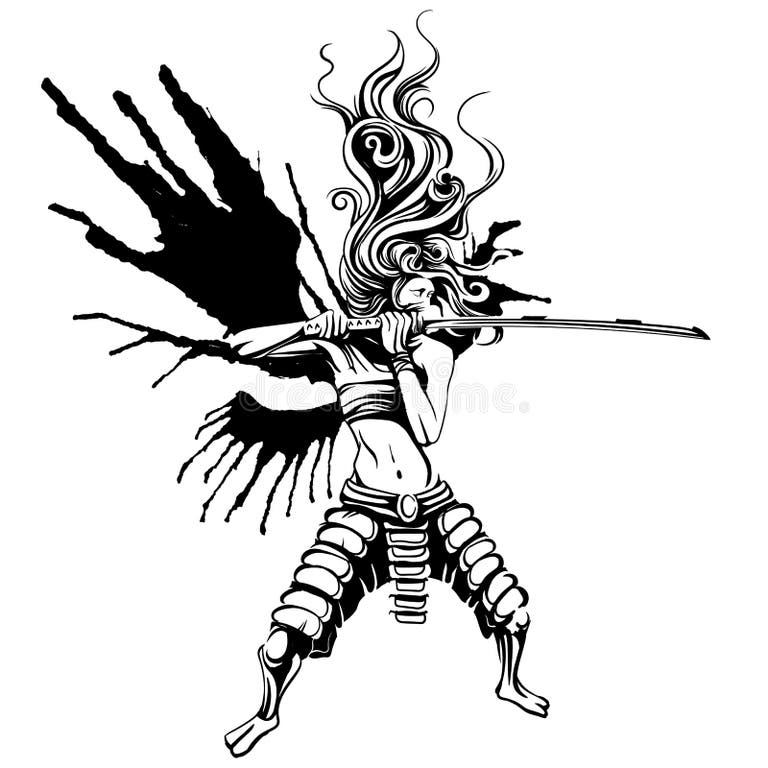 Angel Samurai Stock Illustrations – 145 Angel Samurai Stock ...