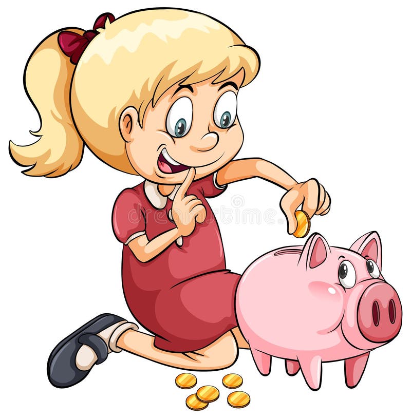 Girl Saving Stock Illustrations – 2,397 Girl Saving Stock Illustrations ...