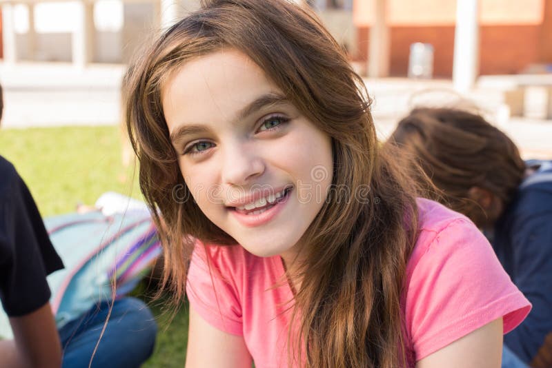 Girl on school stock image. Image of girl, classroom - 64541677