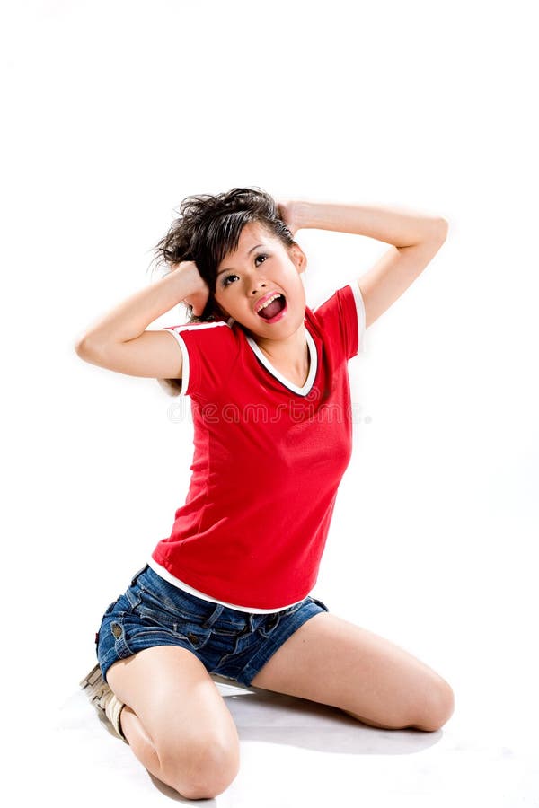 Girl Scream Out Loud Headache Picture. Image: 4515681