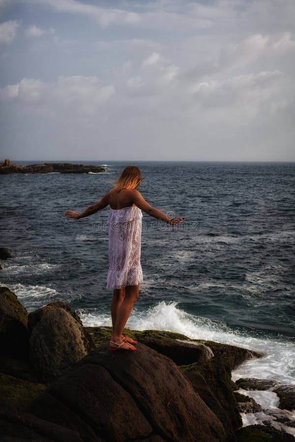 Girl of the sea stock image. Image of beach, beautiful - 84862771