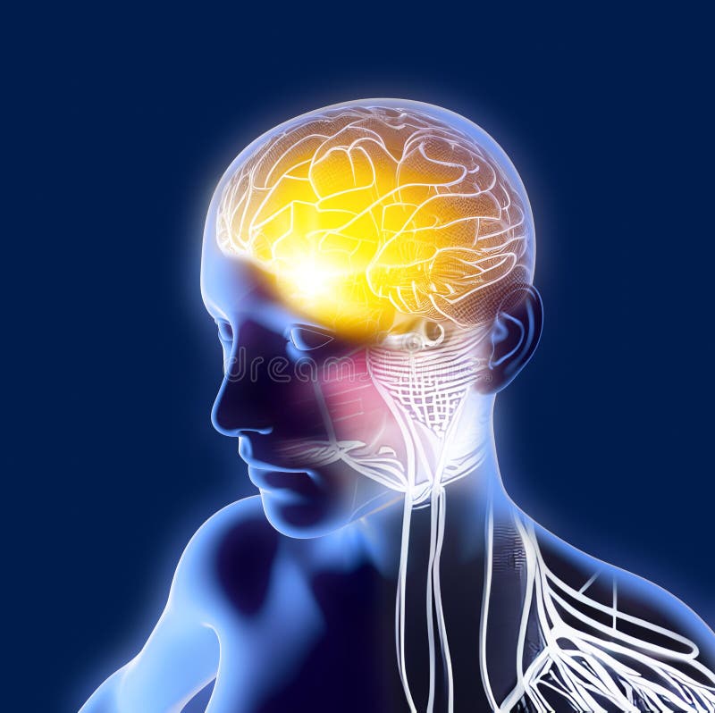 Girl Seen in Profile, Robotically Modified, Cyborg with Human Features ...