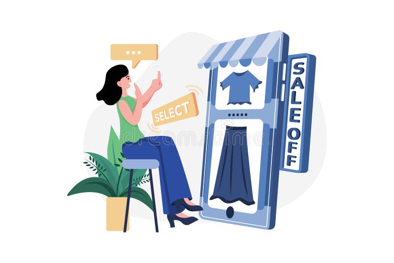 Selecting Clothes Stock Illustrations – 249 Selecting Clothes Stock ...
