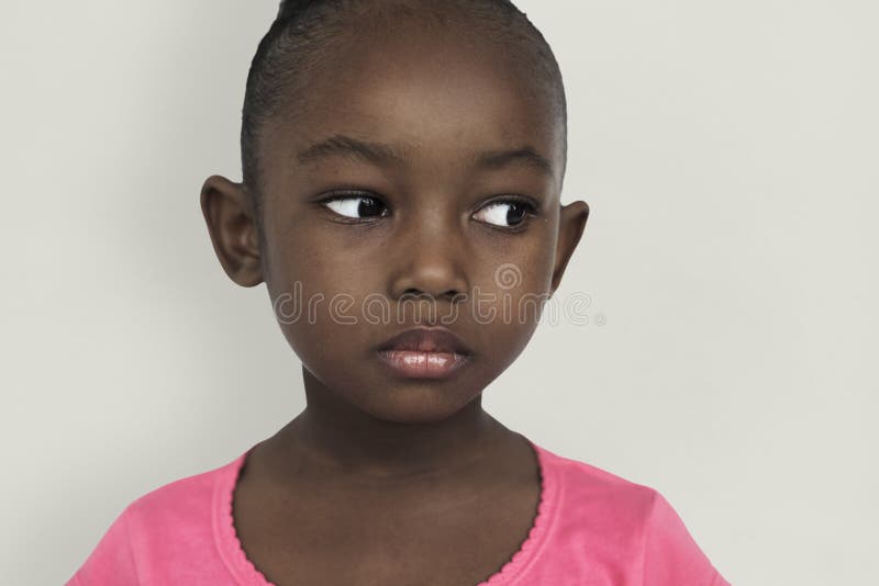 Girl Serious Studio Portrait Concept Stock Photo - Image of youth ...