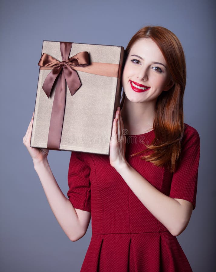 Girl with shape heart box stock photo. Image of caucasian - 38159122