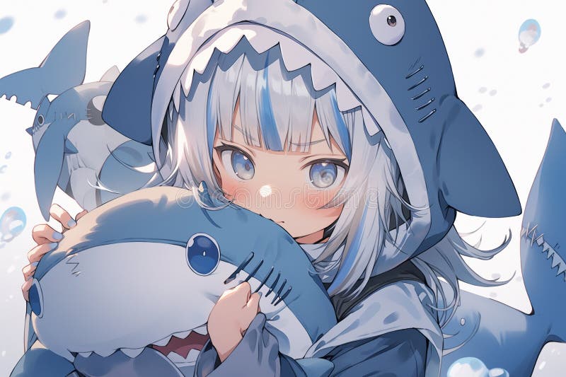 The Girl in the Shark Costume. AI Generated Stock Image - Image of ...