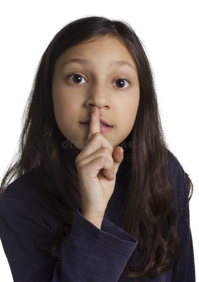 Girl shh stock image. Image of pose, quiet, beautiful - 38371935
