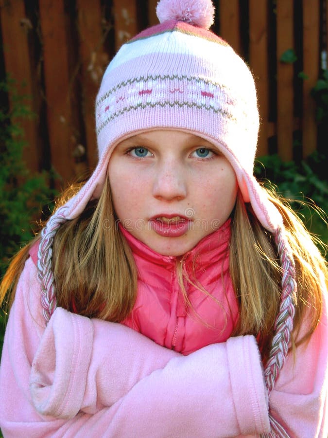 Girl shivering stock photo. Image of chilly, children, cold - 322670