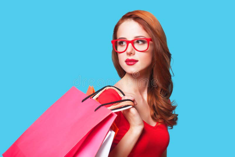 Girl with shopping bags stock image. Image of luxury - 42436657