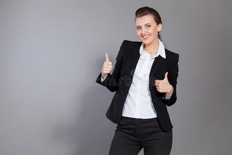 Girl shows good class stock photo. Image of happiness - 76473650