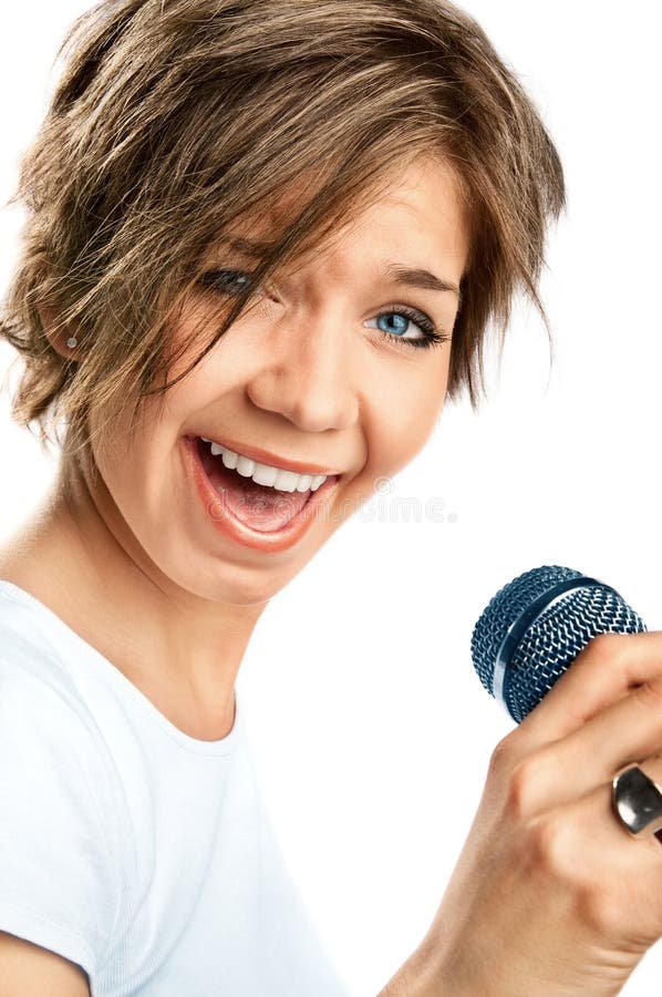 Girl Singing stock photo. Image of performer, performance - 22914946