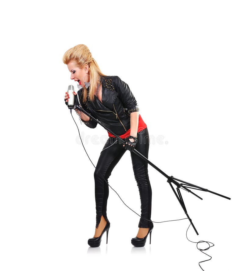 Girl singing stock image. Image of beautiful, musical - 41314125