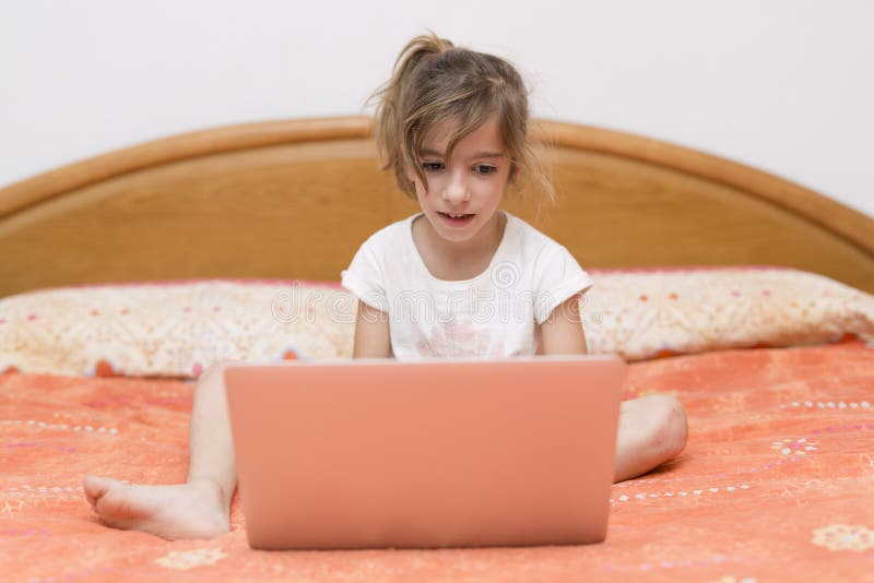 Girl sitting with a laptop stock photo. Image of girl - 72370744