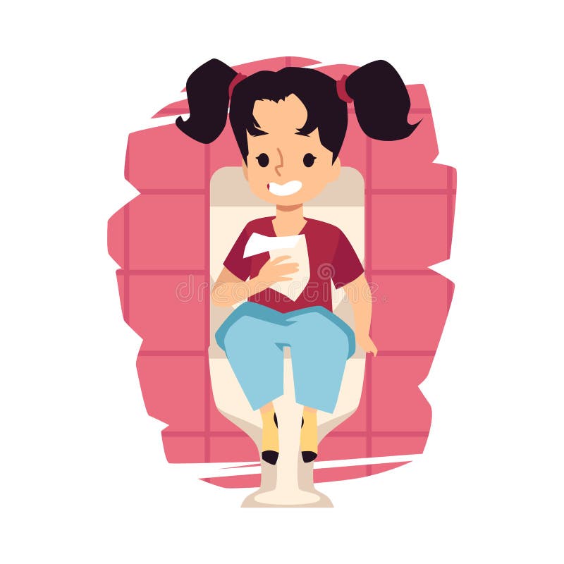 Girl Sitting Toilet Stock Illustrations – 386 Girl Sitting Toilet Stock ...