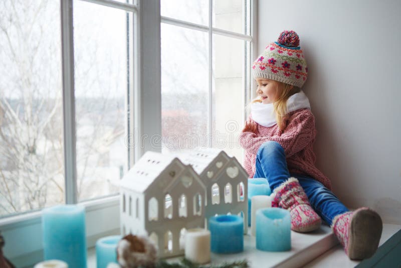 962 Little Girl Sitting Window Sill Stock Photos - Free & Royalty-Free ...