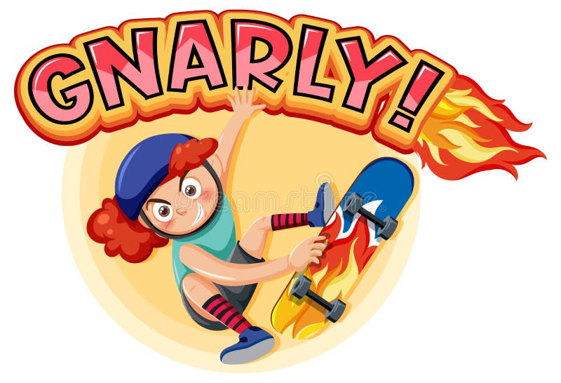 Get Gnarly Day stock vector. Illustration of rive, cool - 264739814