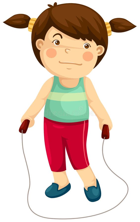 Cartoon Girl Skipping Stock Illustrations – 1,282 Cartoon Girl Skipping ...