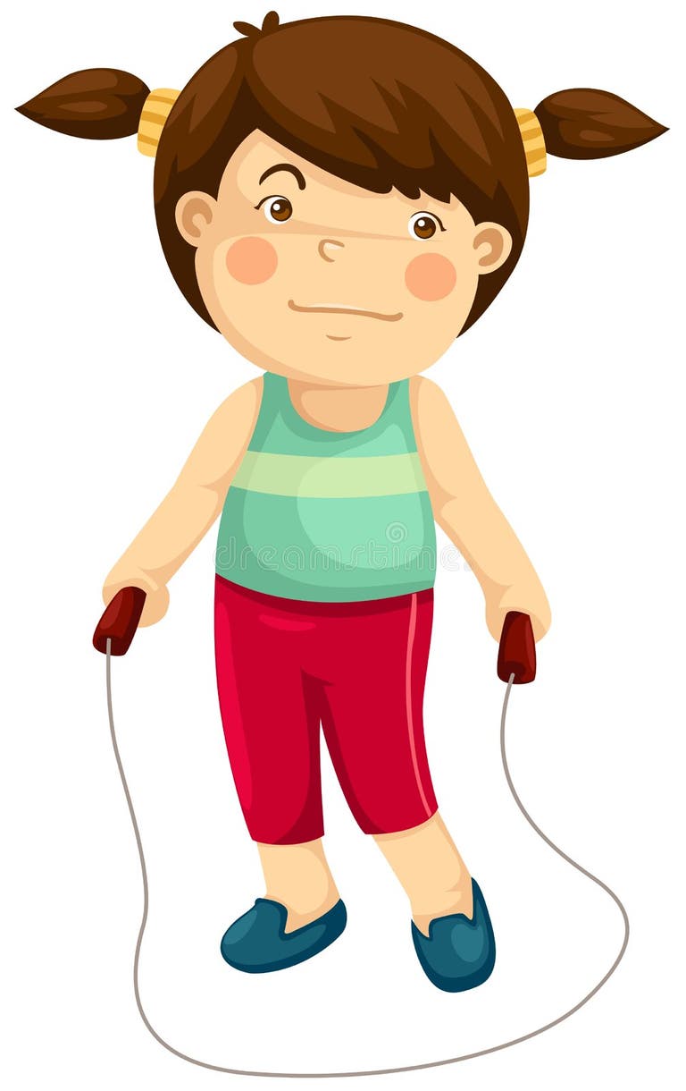 Cartoon Girl Skipping Stock Illustrations – 1,282 Cartoon Girl Skipping ...