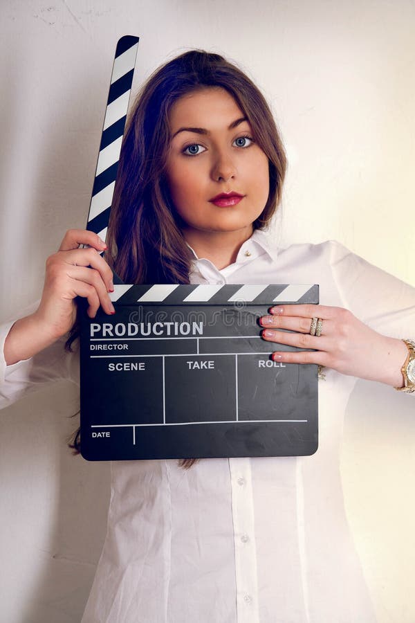 Girl with Slate Board stock image. Image of accessories - 35204687