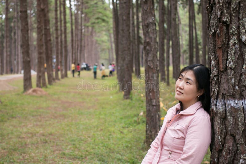 Girl with a smail stock photo. Image of long, natural - 47754674