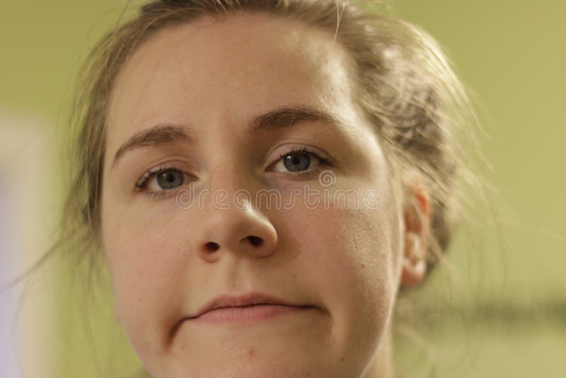 Girl Smiling and Looking at Camera Natural Stock Image - Image of young ...