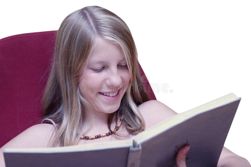 Girl Reading Book stock photo. Image of beautiful, pupils - 141680