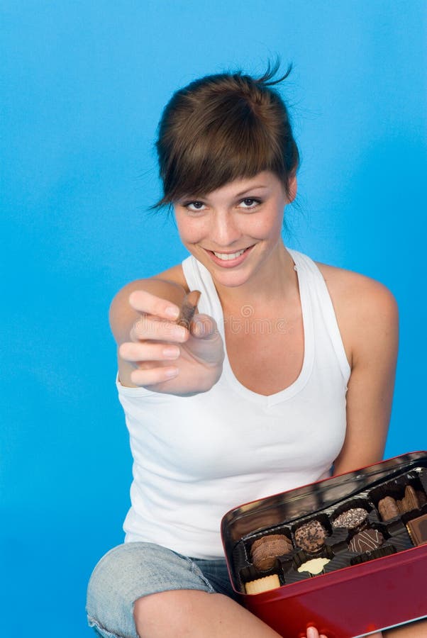 Girl with some sweets stock image. Image of enjoying, appetite - 5100495