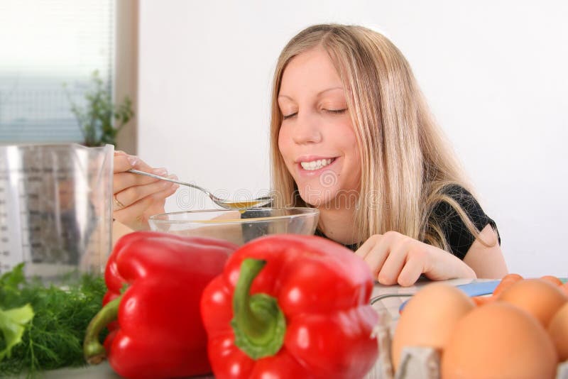 Girl With Spoon Picture. Image: 1782144