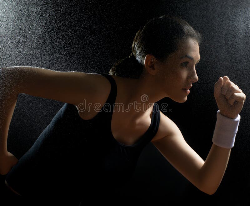 Girl in sport stock photo. Image of runner, caucasian - 21299338