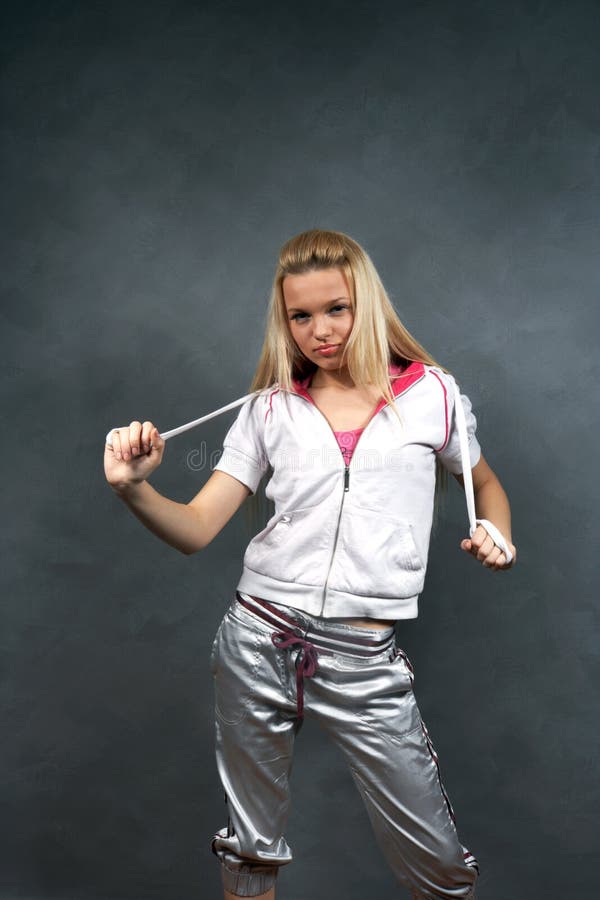 Girl in sports clothes stock photo. Image of young, girl - 11629432