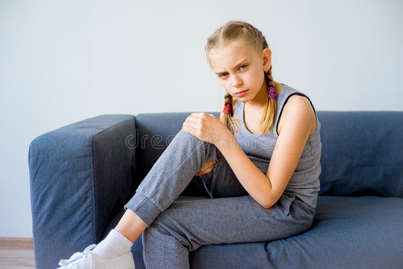 Girl sprained her leg stock photo. Image of trauma, woman - 97727020