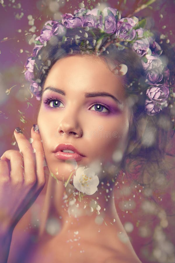 Spring goddess stock image. Image of attraction, fashion - 33079129