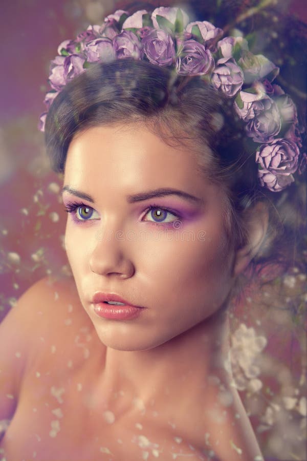 Spring goddess stock image. Image of attraction, fashion - 33079129