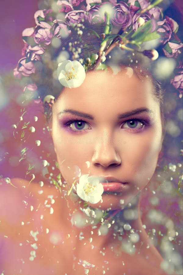 Spring goddess stock image. Image of attraction, fashion - 33079129