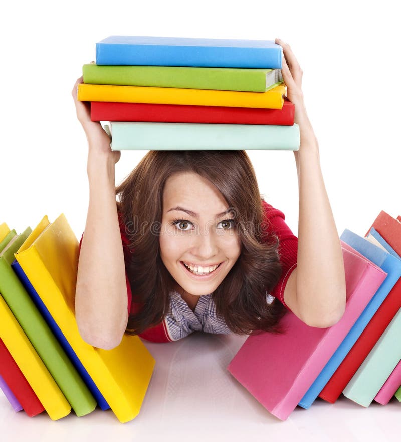 235 Girl Stack Colored Book Stock Photos - Free & Royalty-Free Stock ...