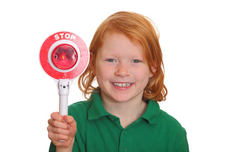 Girl with stop sign stock photo. Image of beauty, directing - 17730780