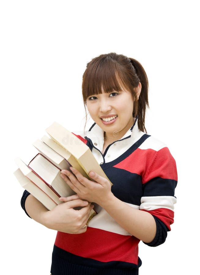 Girl student stock photo. Image of isolated, female, education - 13269000