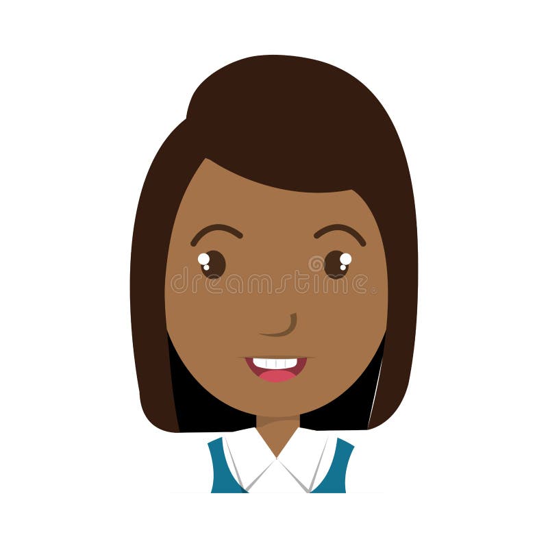Girl Student Character Isolated Icon Stock Vector - Illustration of ...