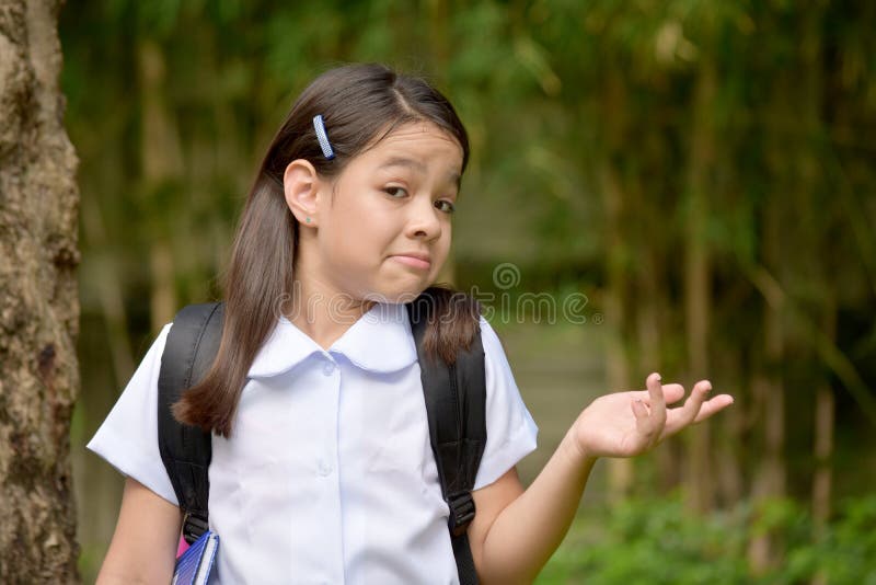 Girl Student Making a Decision Stock Photo - Image of pupils, decision ...