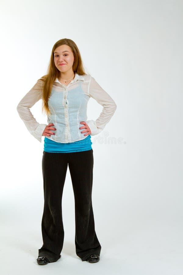Girl Studio Portrait stock image. Image of background - 28627965