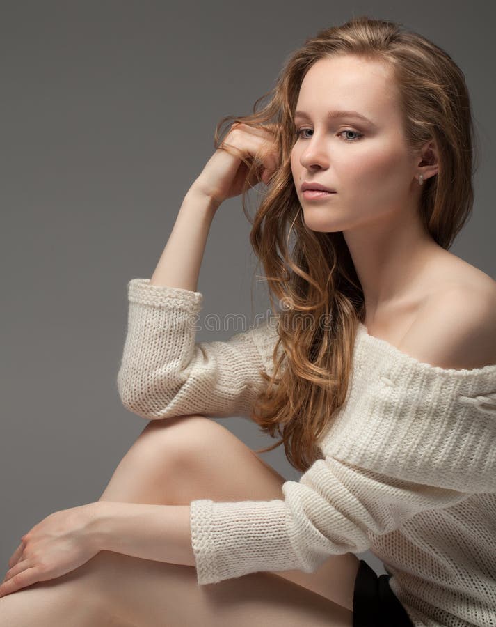 Girl in the studio stock image. Image of studio, makeup - 190008097