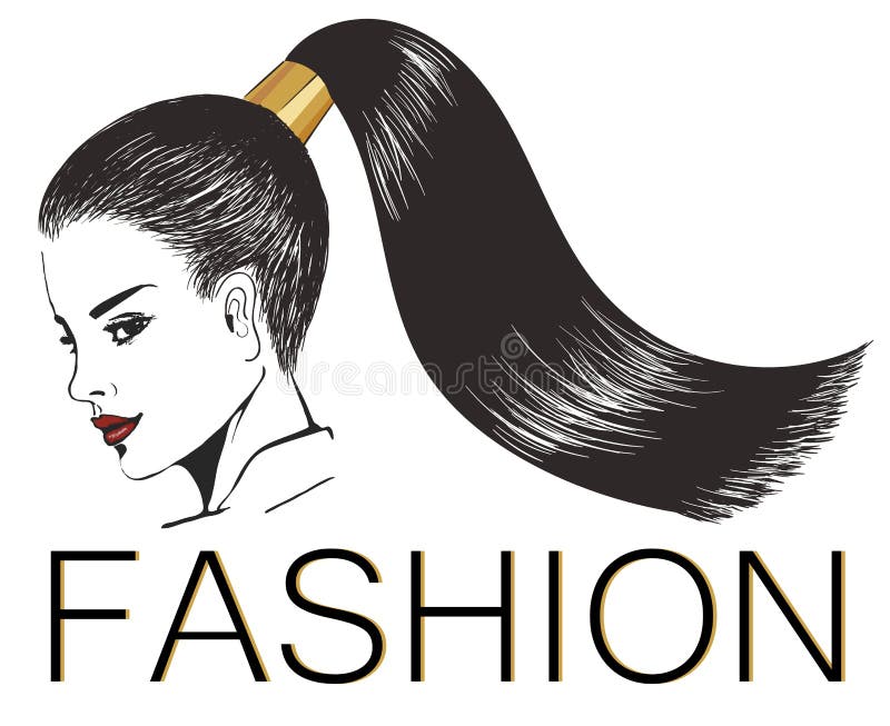 Ponytail Stock Illustrations – 8,300 Ponytail Stock Illustrations ...