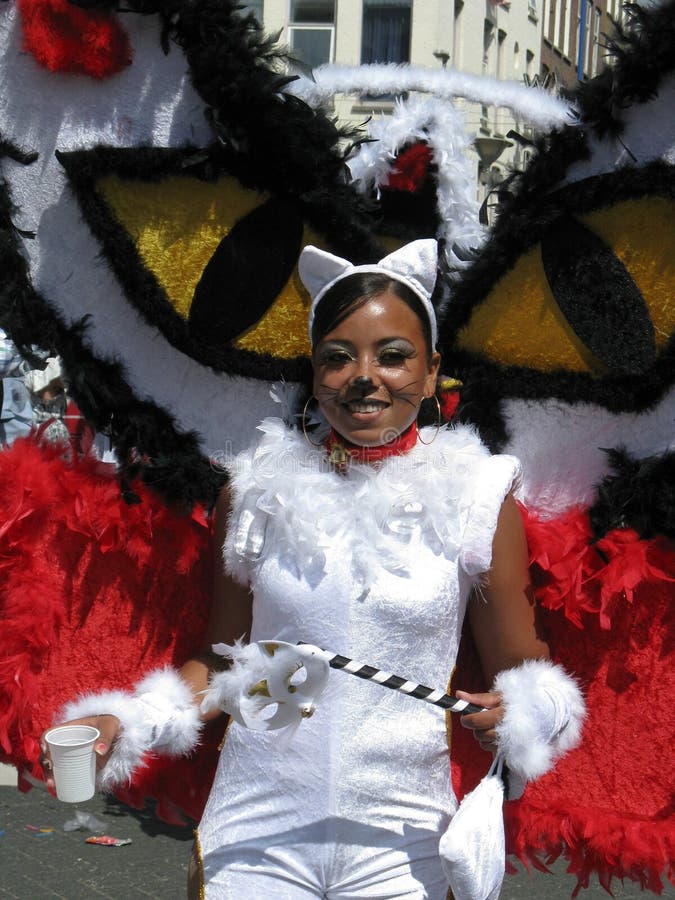Girl on Summer Carnaval Parade Editorial Stock Image - Image of ...